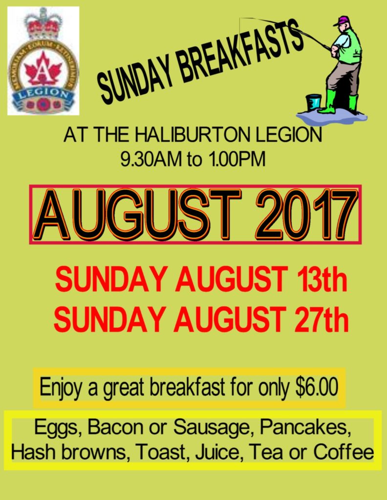 August Haliburton Legion Breakfasts – Canoe FM