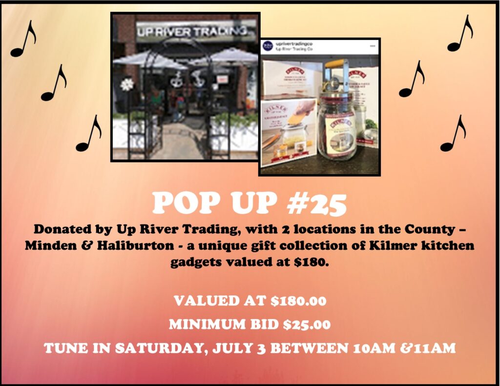 Pop Up 25 Up River Trading – Canoe FM